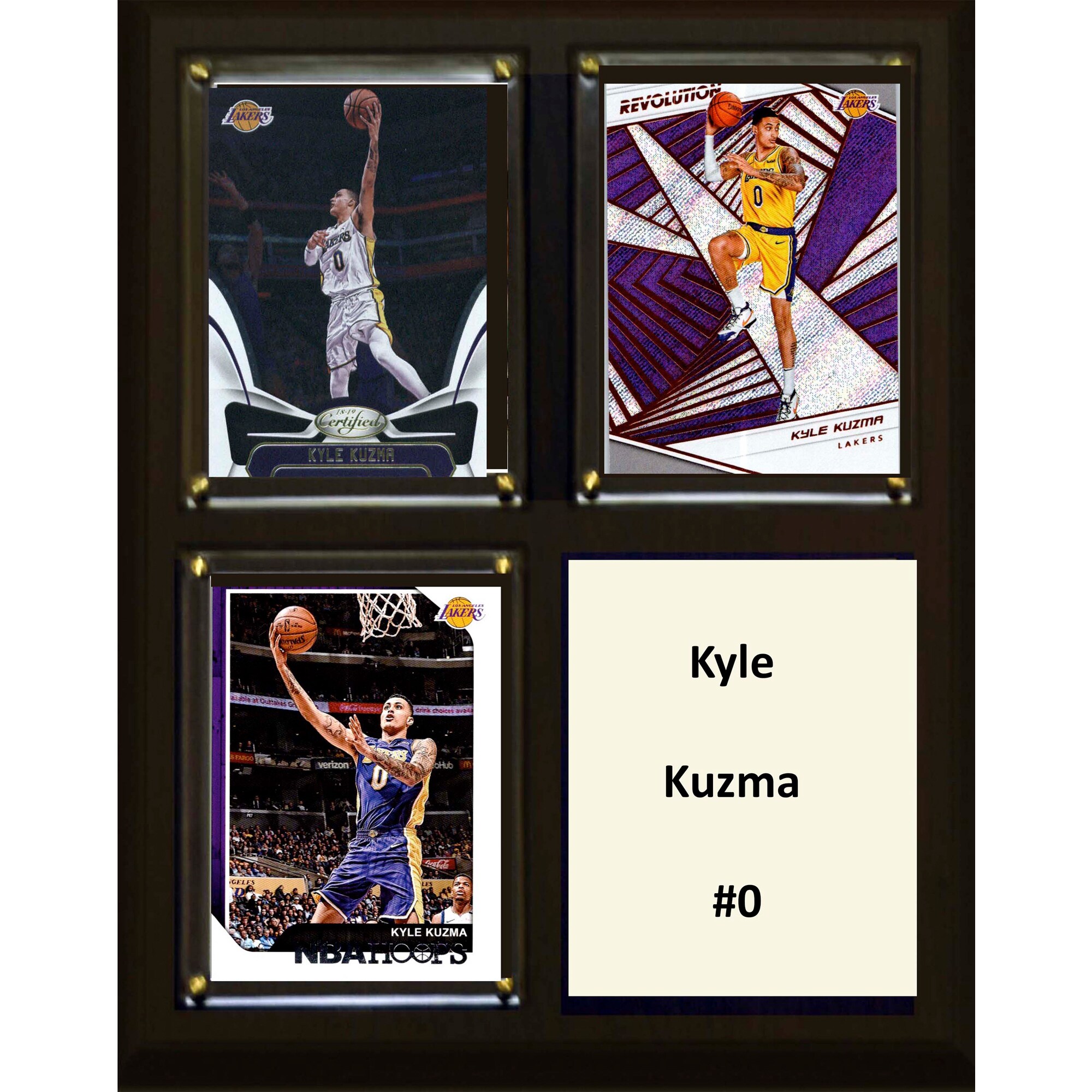 NBA 6"x8" Kyle Kuzma Lakers Two Card Plaque - Walmart.com