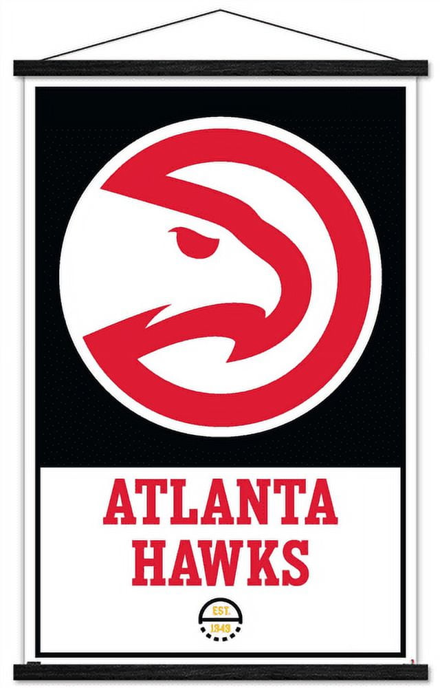 NBA Atlanta Hawks - Logo 21 Wall Poster with Magnetic Frame, 22.375" x ...