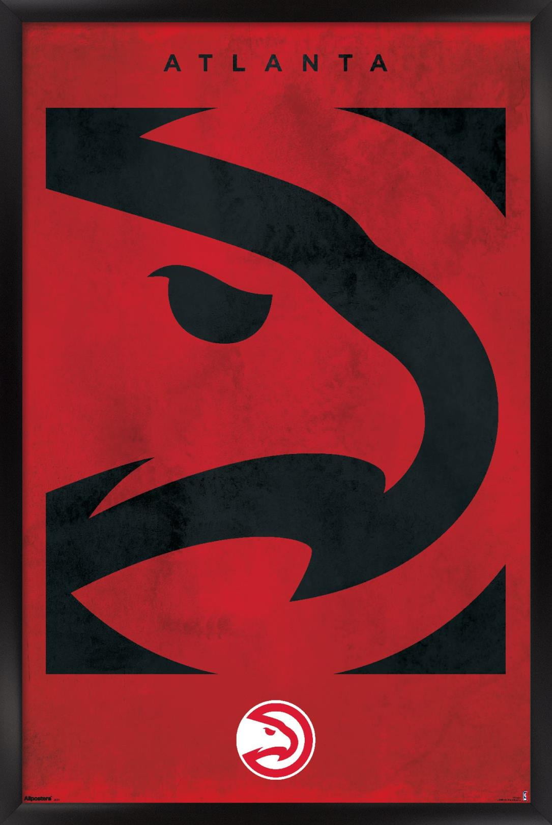 NBA Atlanta Hawks - Logo 25 Wall Poster, 22.375" x 34" Framed - Walmart.com