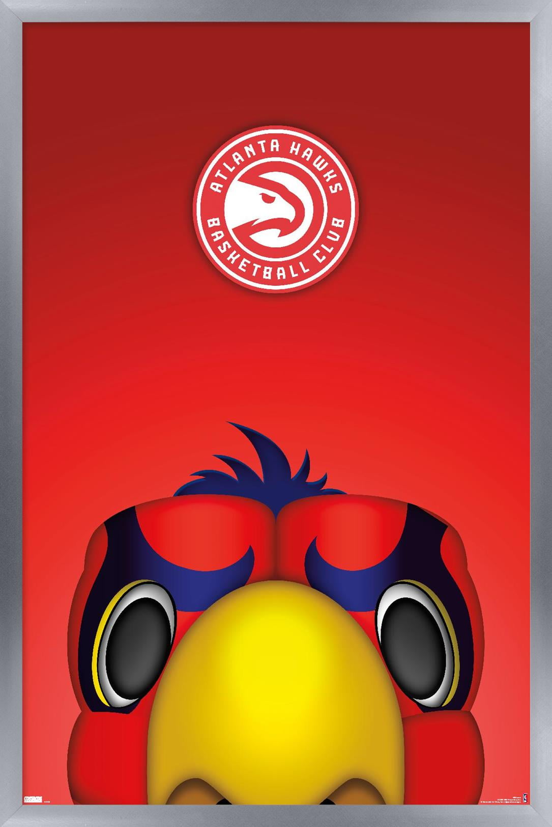NBA Atlanta Hawks - S. Preston Mascot Harry The Hawk 23 Wall Poster, 14 ...