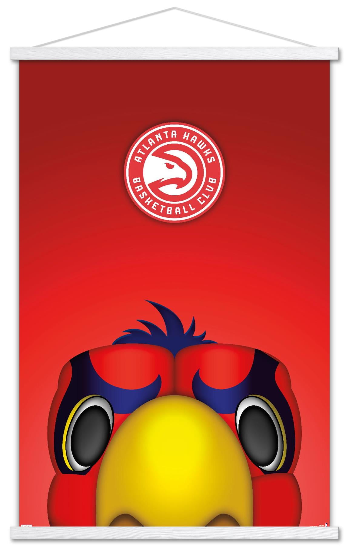 NBA Atlanta Hawks - S. Preston Mascot Harry The Hawk 23 Wall Poster ...