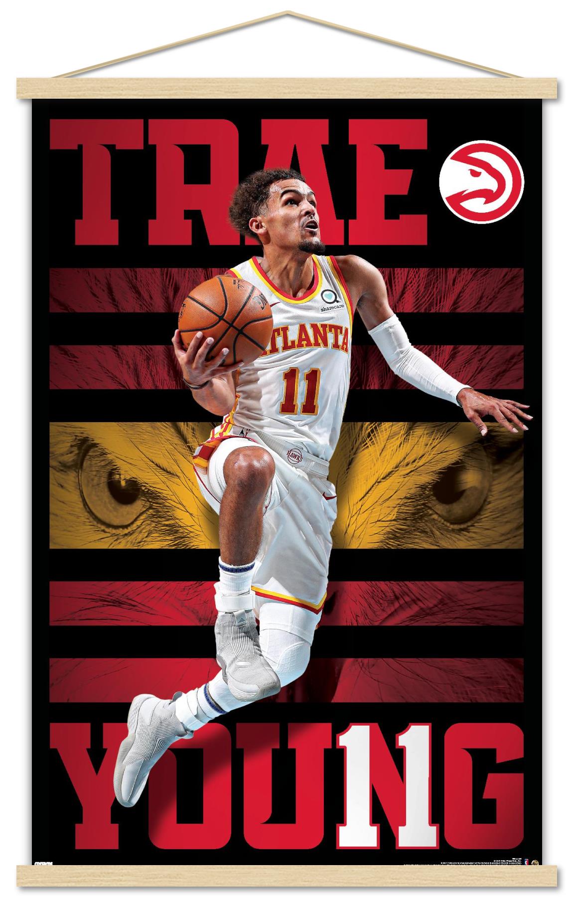 NBA Atlanta Hawks - Trae Young 20 Wall Poster with Magnetic Frame, 22. ...