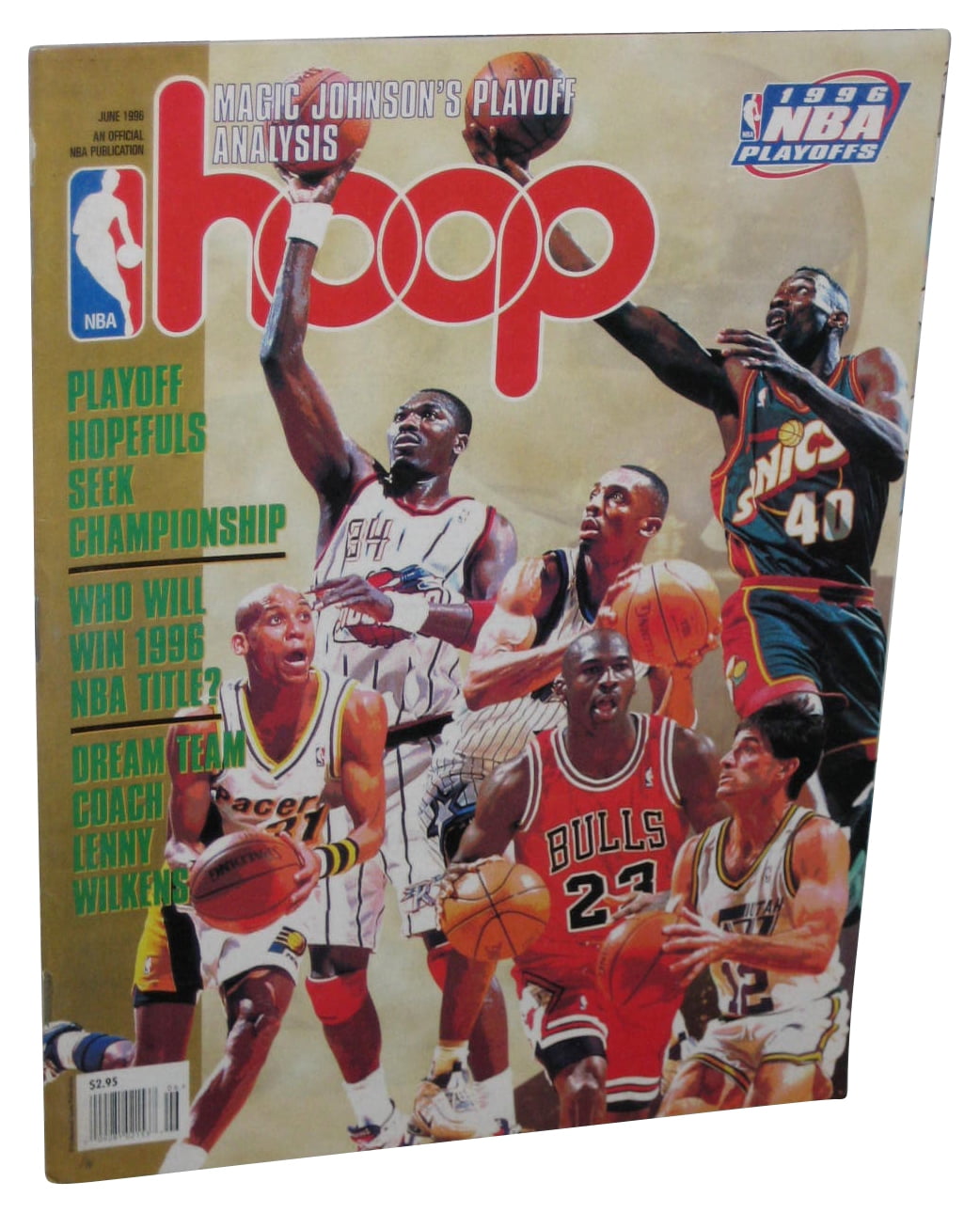 NBA Basketball Playoffs Michael Jordan June 1996 Hoop Magazine Book - Walmart.com
