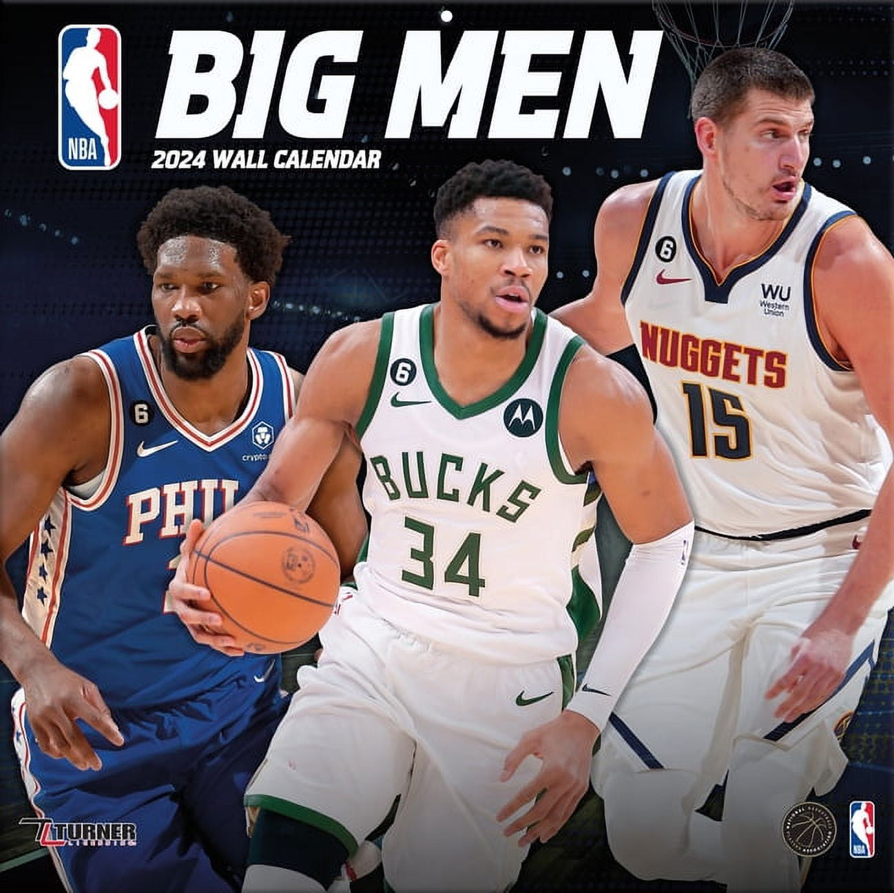 NBA Big Men 2024 12x12 Wall Calendar (Other) - Walmart.com