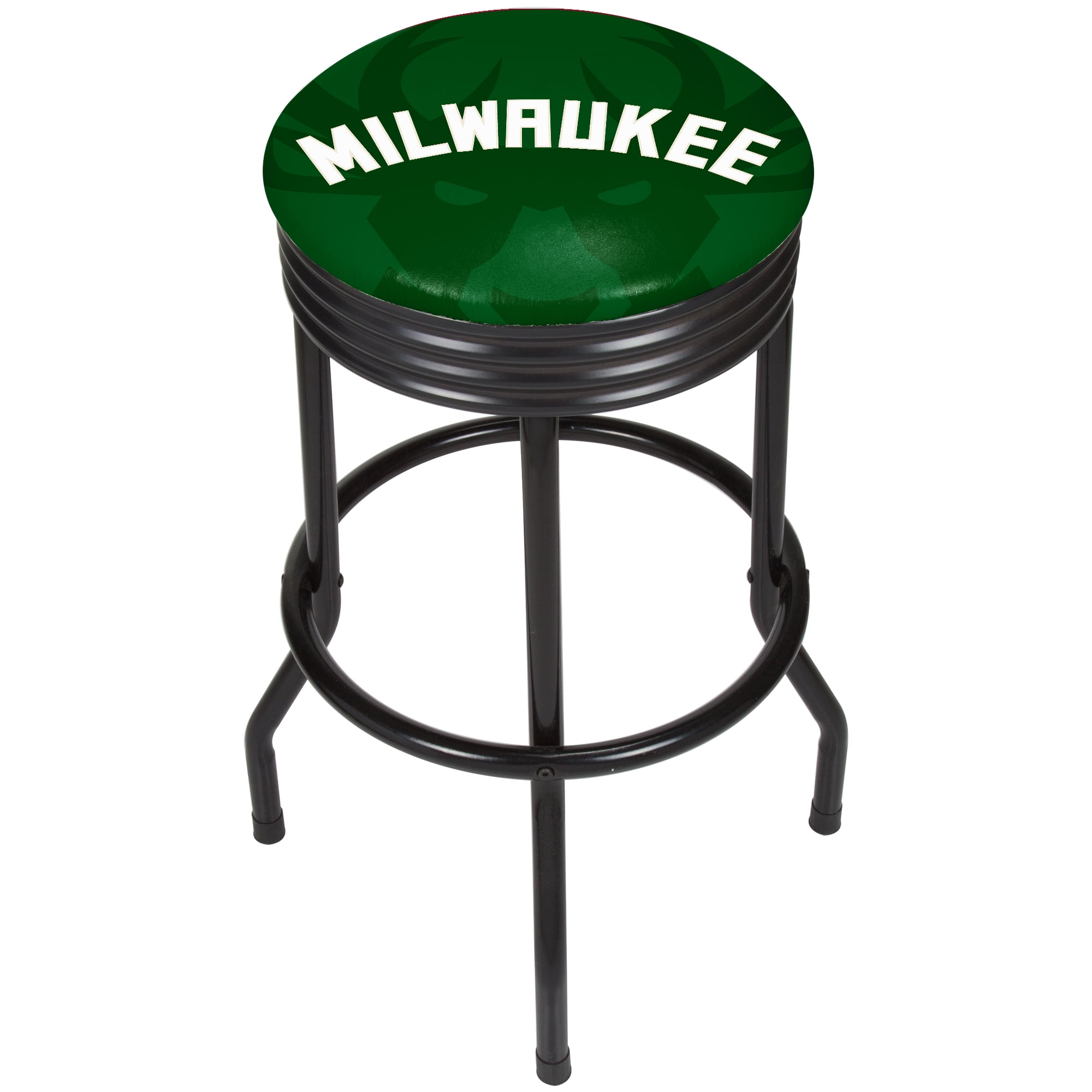 NBA Black Ribbed Bar Stool - Fade - Milwaukee Bucks - Walmart.com