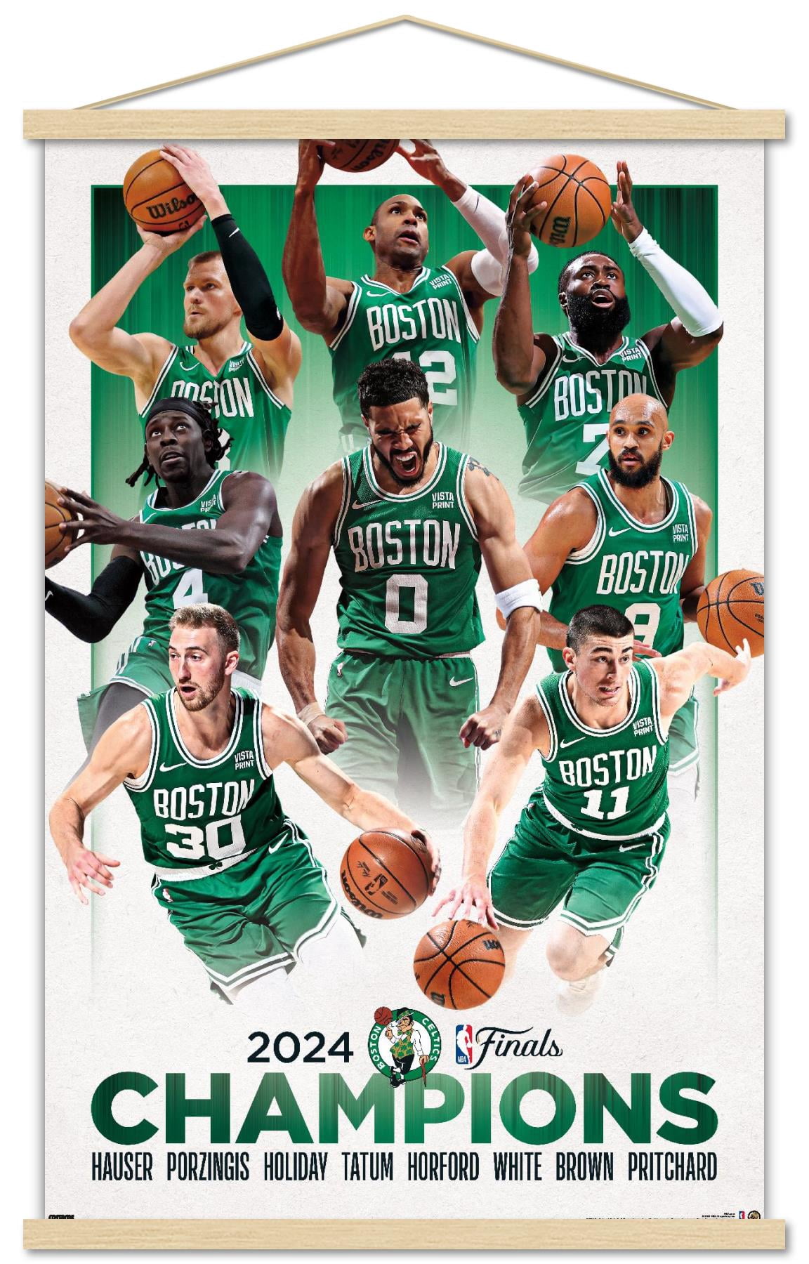 NBA Boston Celtics - 2024 NBA Finals Champions Wall Poster with ...