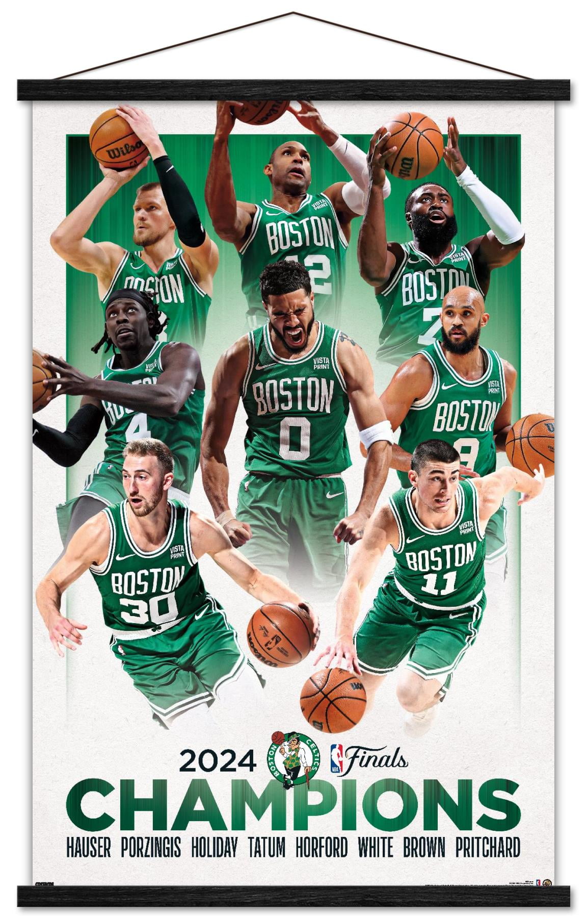 NBA Boston Celtics - 2024 NBA Finals Champions Wall Poster with ...