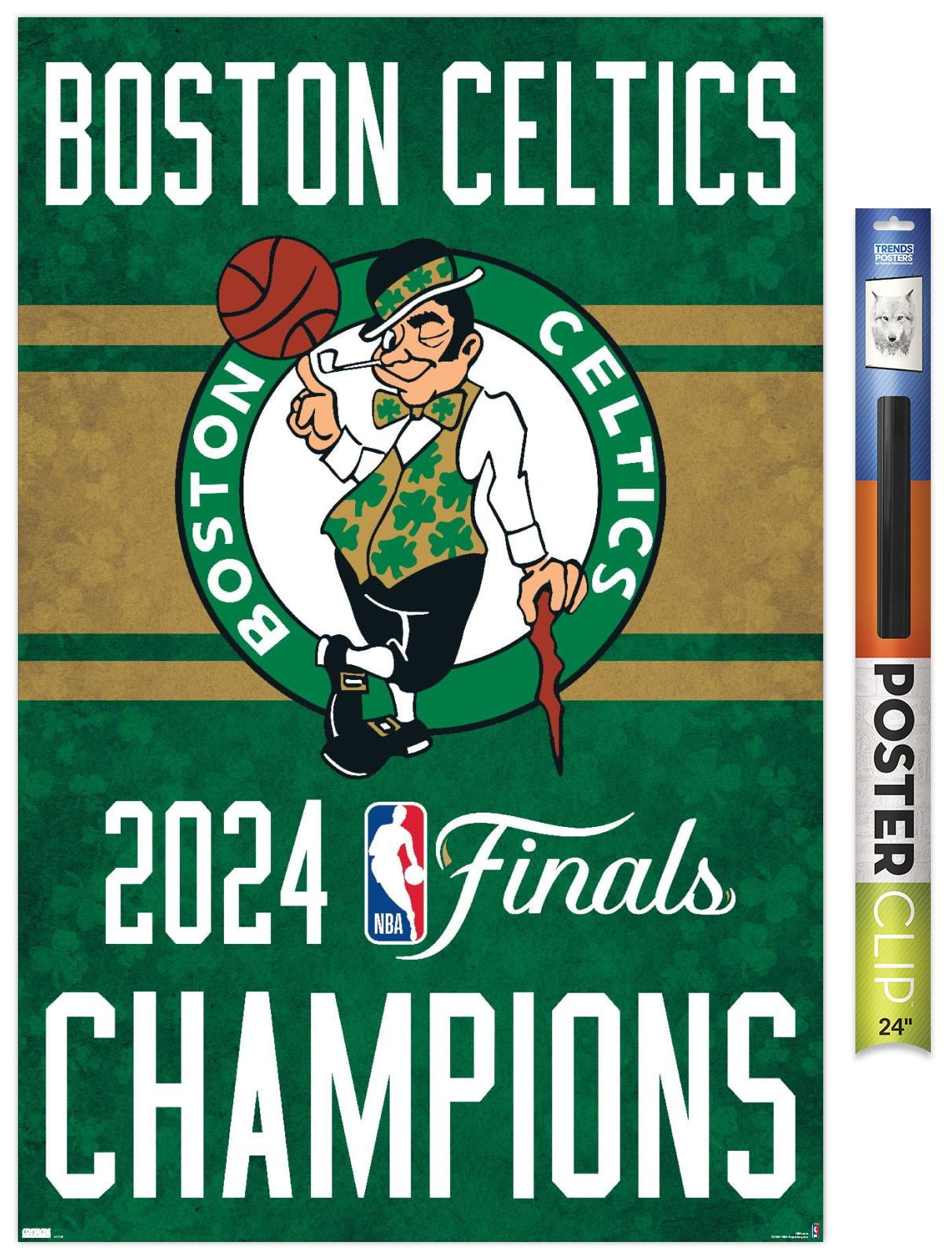 NBA Boston Celtics - 2024 NBA Finals Team Logo Wall Poster, 22.375" x ...