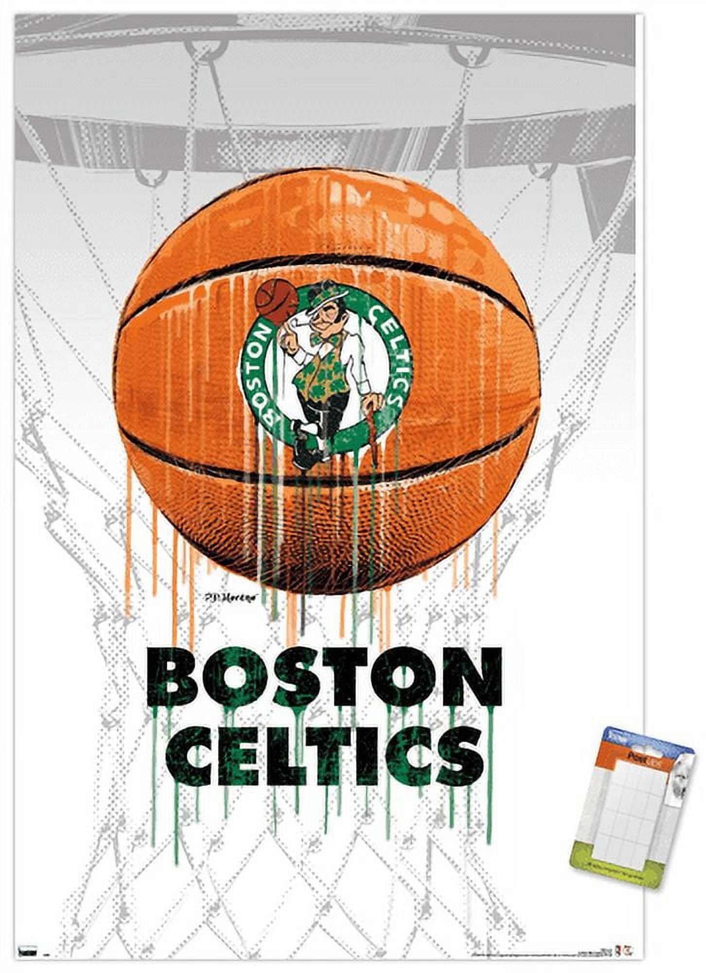 NBA Boston Celtics - Drip Ball 20 Wall Poster, 22.38 x 34 - Walmart.com