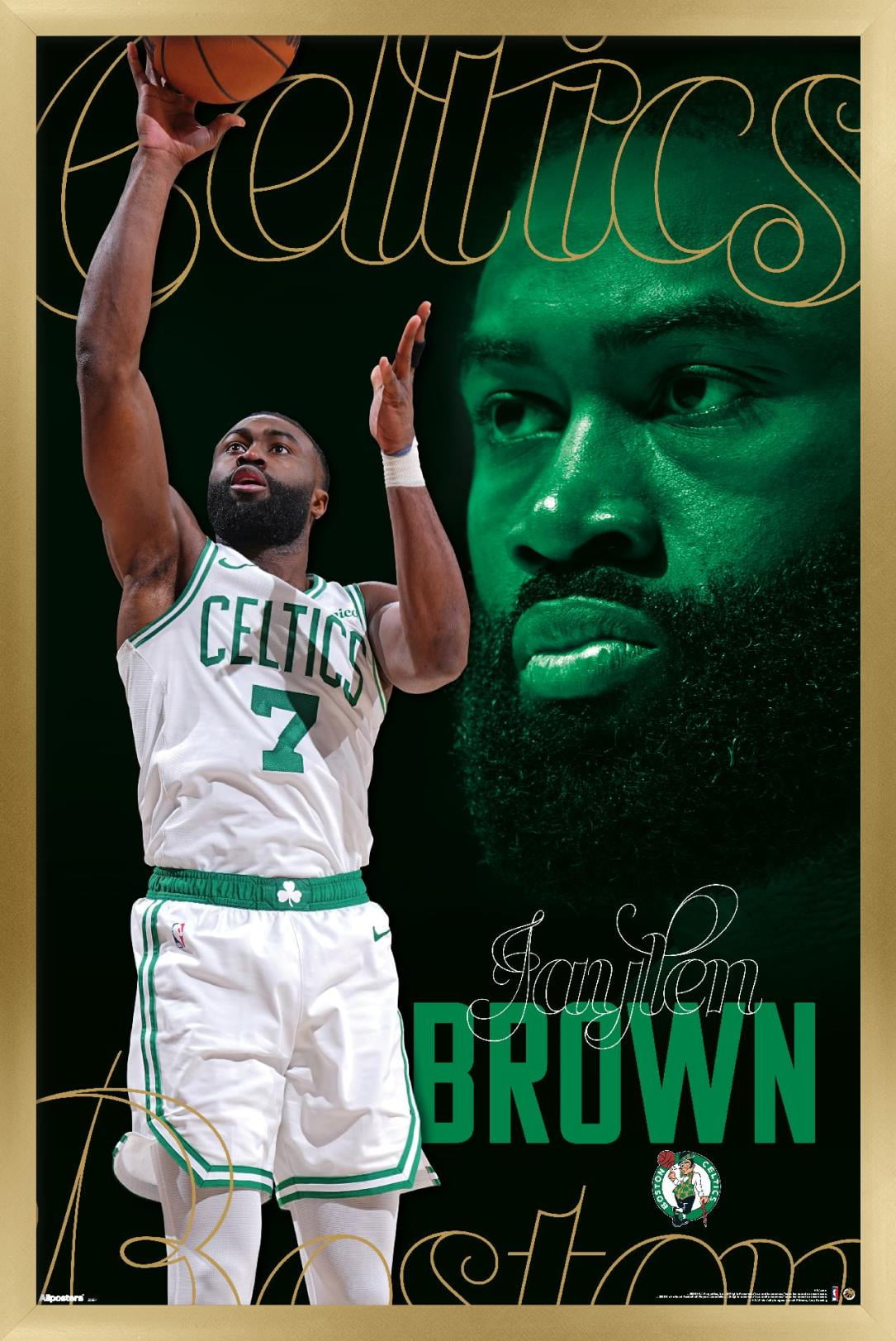 NBA Boston Celtics - Jaylen Brown 25 Wall Poster, 14.725" x 22.375 ...