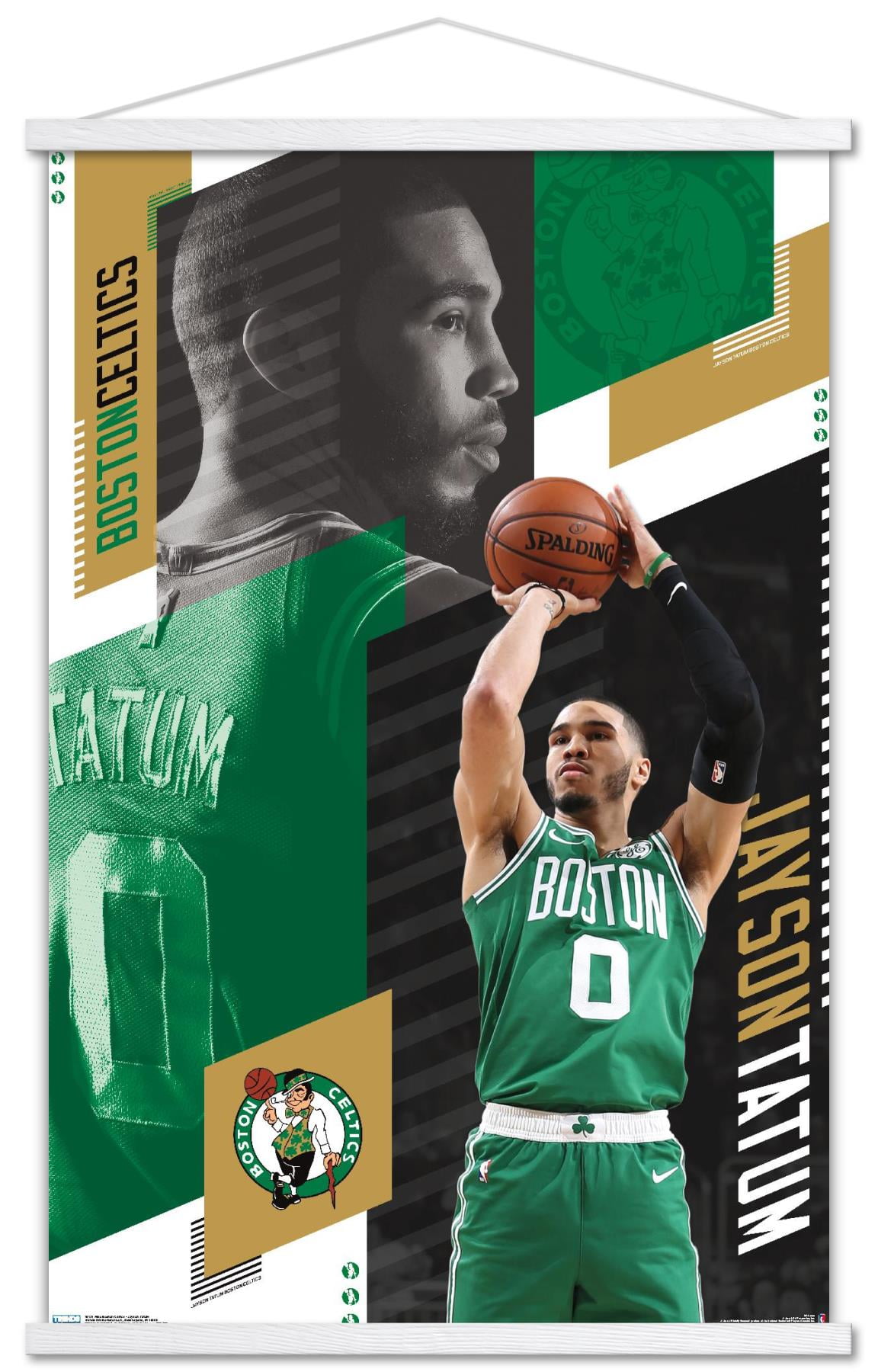 NBA Boston Celtics - Jayson Tatum 19 Wall Poster with Magnetic Frame ...