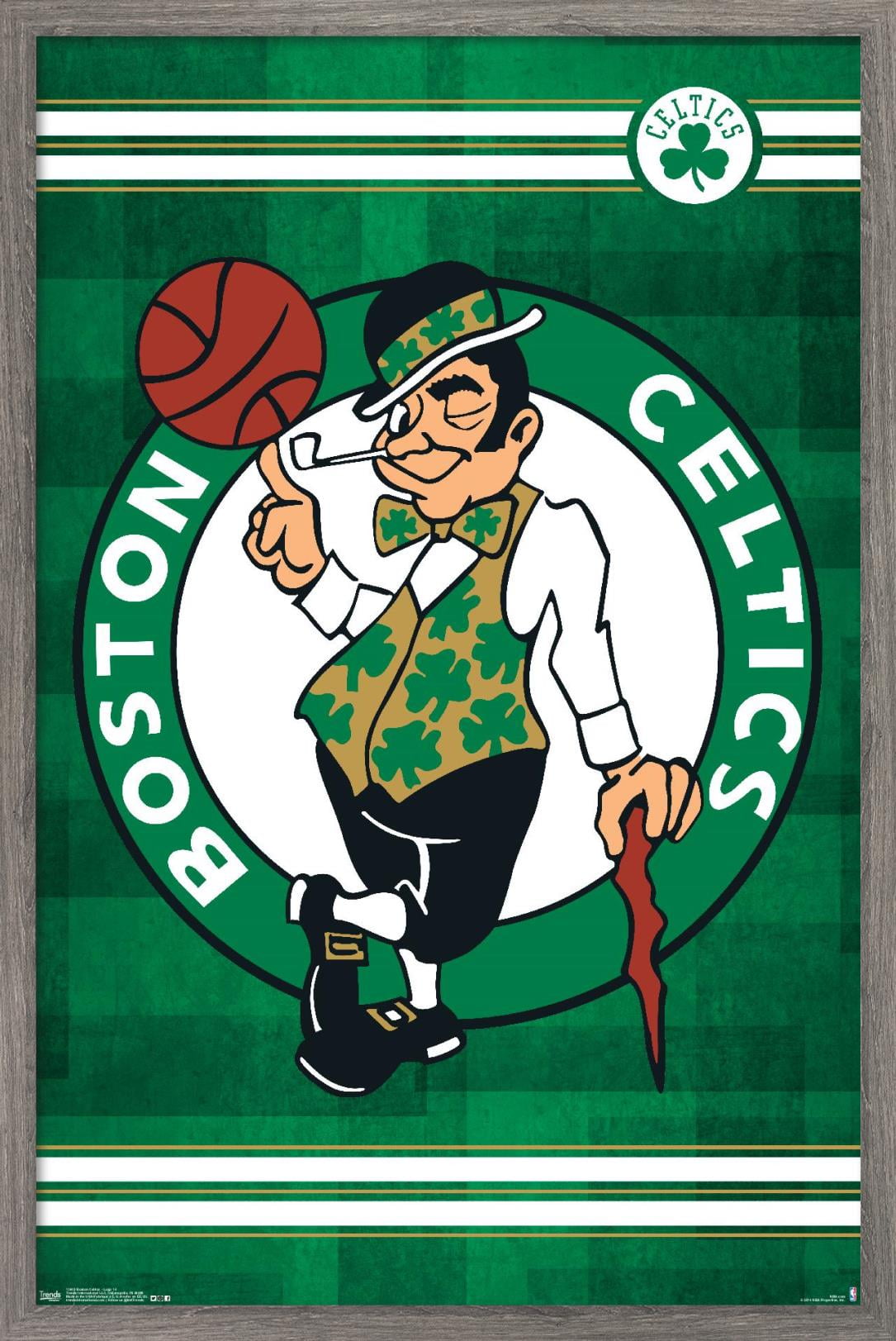 NBA Boston Celtics - Logo 14 Wall Poster, 22.375" x 34", Framed ...