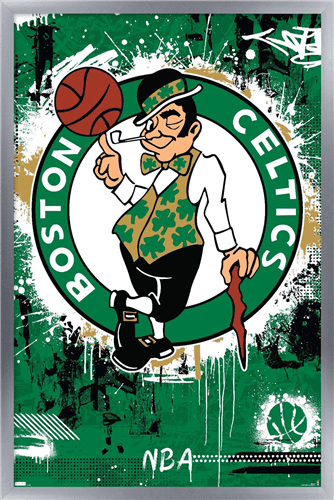 NBA Boston Celtics - Maximalist Logo 23 Wall Poster, 22.375" x 34 ...