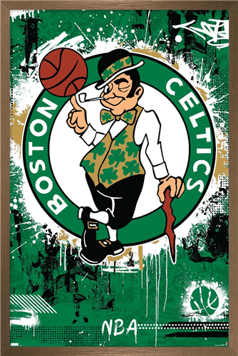 NBA Boston Celtics - Maximalist Logo 23 Wall Poster, 22.375" x 34 ...