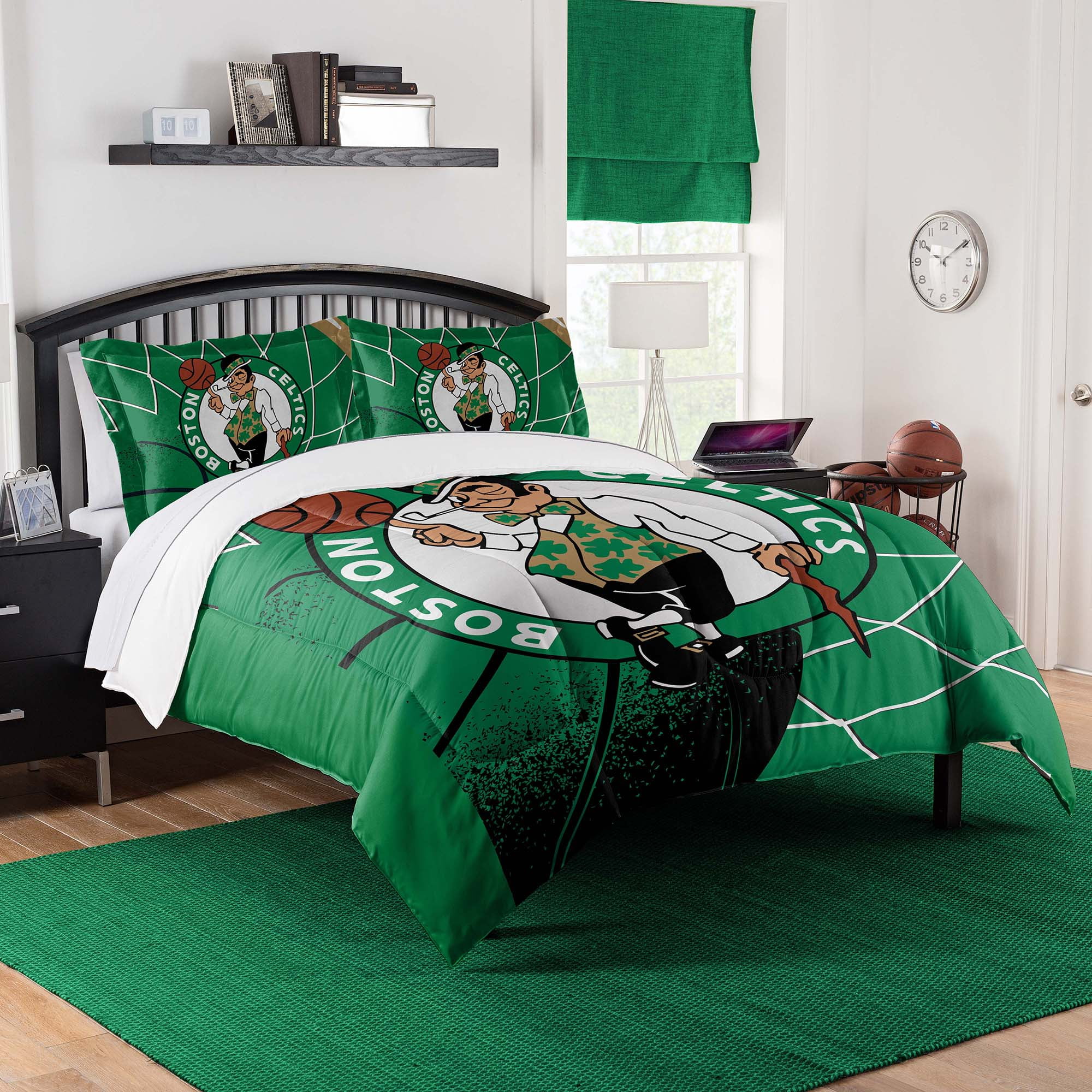 NBA Boston Celtics Officially Licensed Comforter & Sham set Full/Queen ...