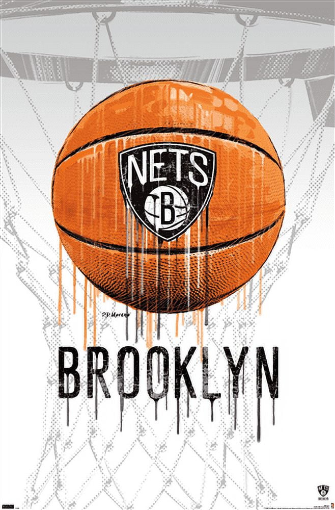 NBA Brooklyn Nets - Drip Basketball 21 Wall Poster, 14.725" x 22.375 ...