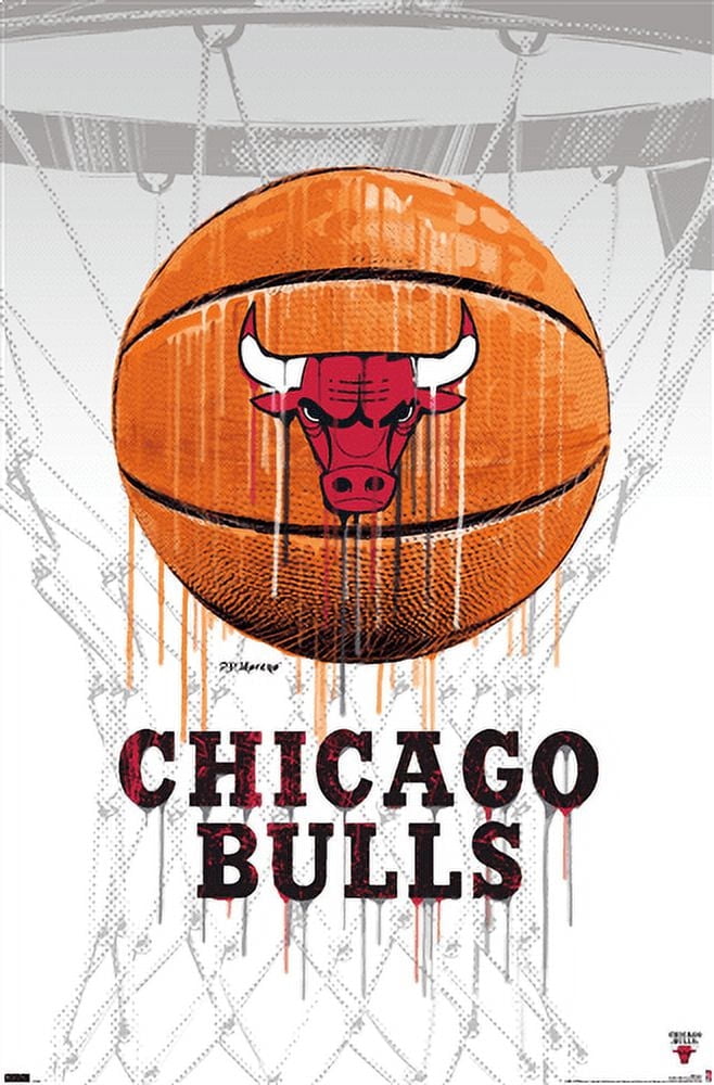 NBA Chicago Bulls - Drip Basketball 21 Wall Poster, 22.375" x 34 ...