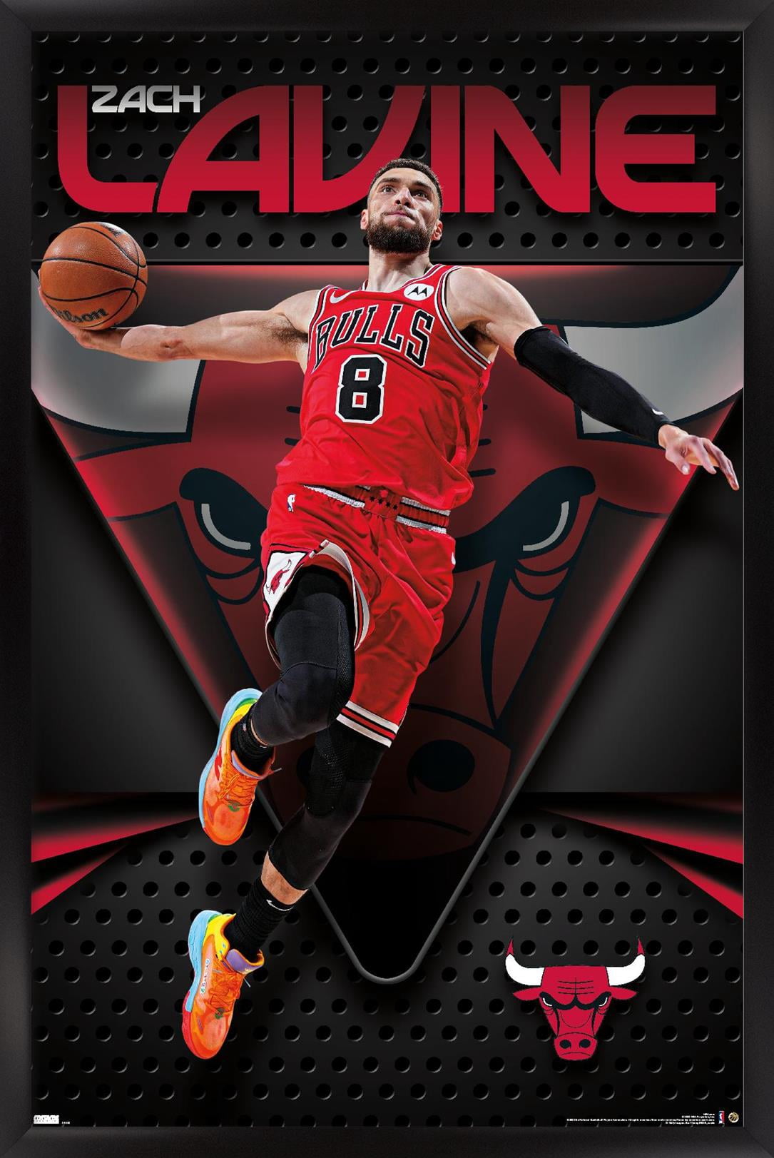NBA Chicago Bulls - Zach LaVine 23 Wall Poster, 14.725" x 22.375 ...
