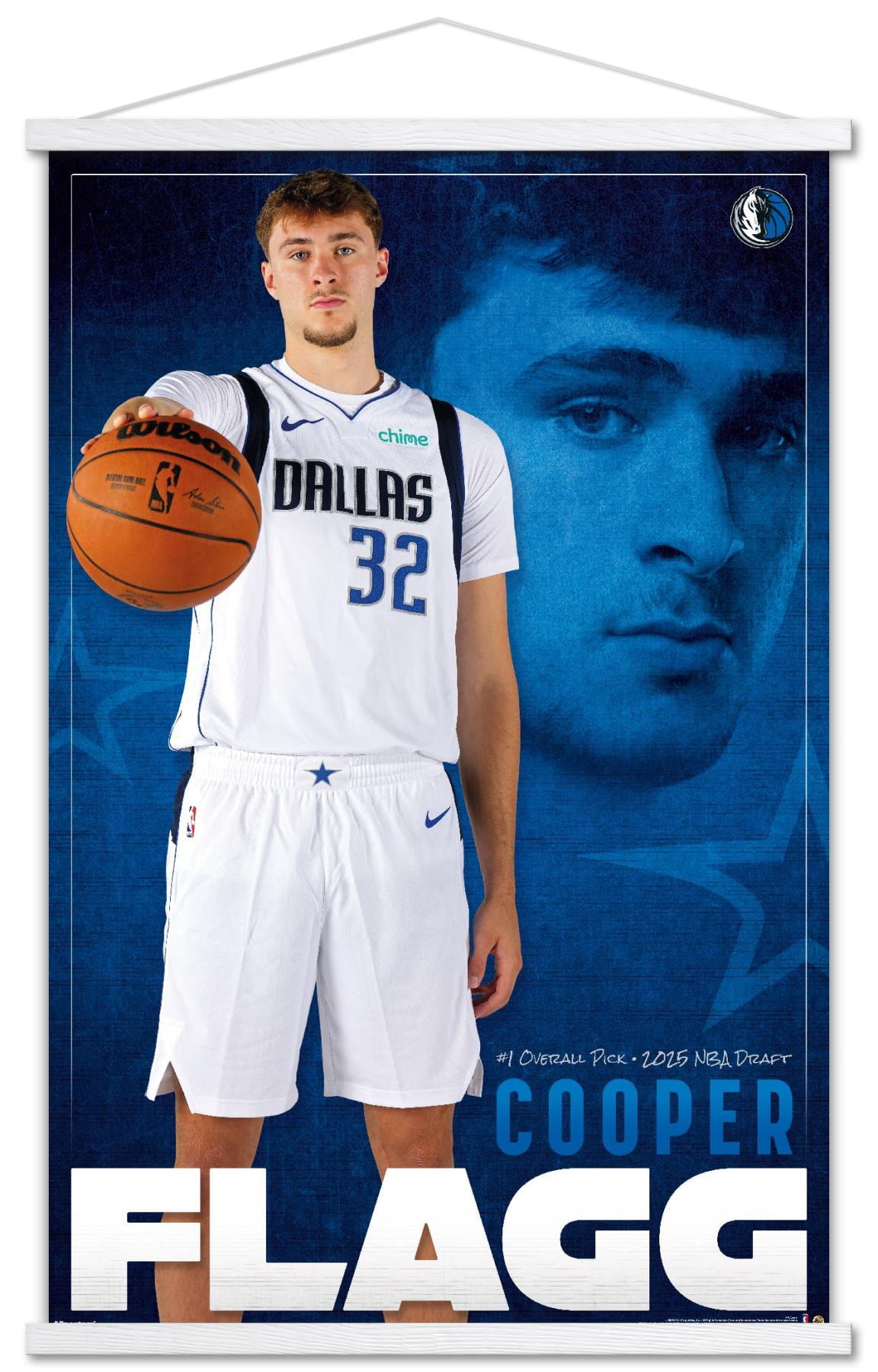 NBA Dallas Mavericks - Cooper Flagg 25 Wall Poster with Magnetic Frame ...