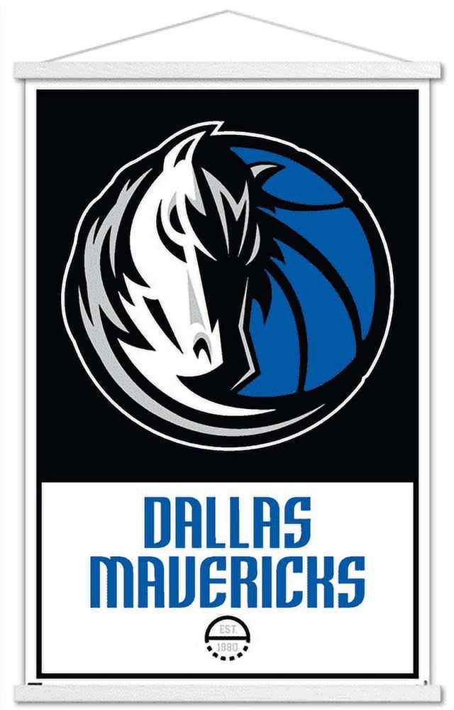 NBA Dallas Mavericks - Logo 21 Wall Poster with Magnetic Frame, 22.375 ...