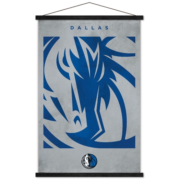 NBA Dallas Mavericks - Logo 25 Wall Poster with Magnetic Frame, 22.375 ...
