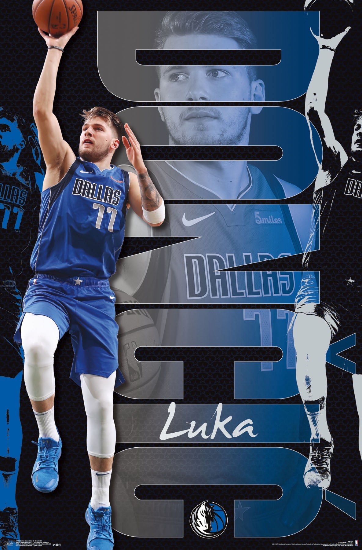 NBA Dallas Mavericks - Luka Doncic 19 Wall Poster, 22.375" x 34 ...