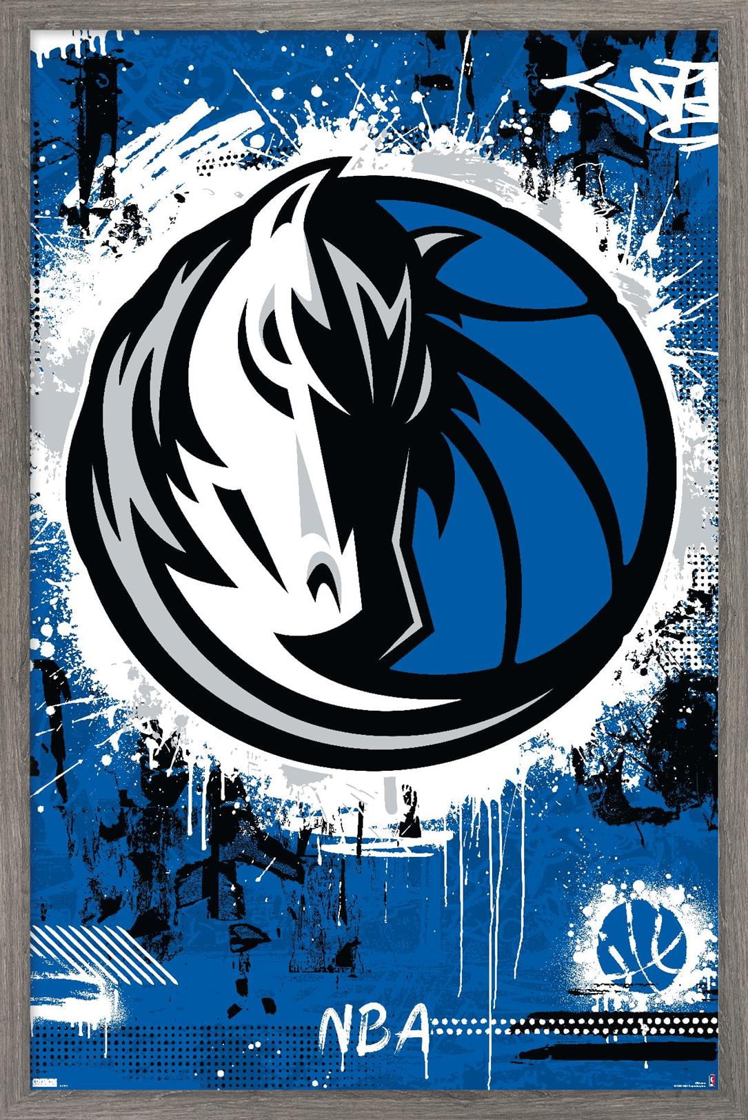 NBA Dallas Mavericks - Maximalist Logo 23 Wall Poster, 14.725" x 22.375 ...