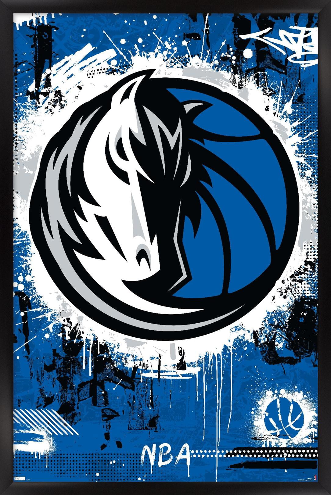 NBA Dallas Mavericks - Maximalist Logo 23 Wall Poster, 22.375" x 34 ...