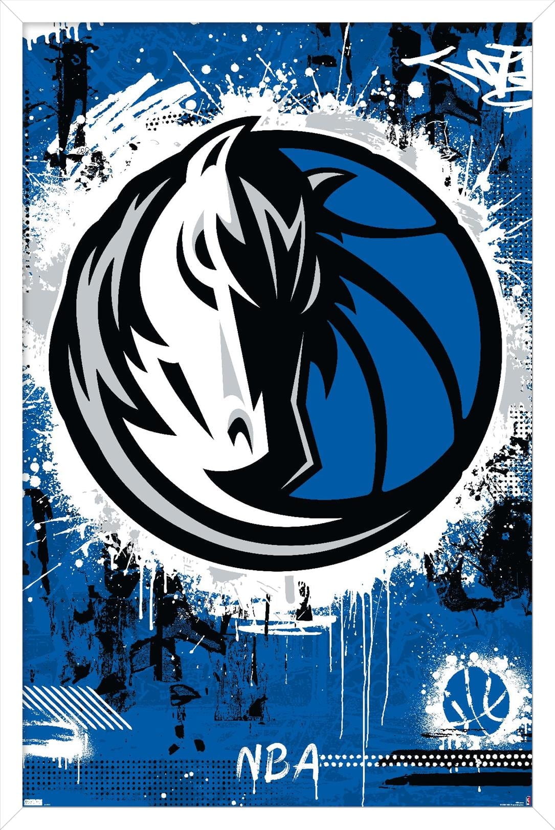 NBA Dallas Mavericks - Maximalist Logo 23 Wall Poster, 22.375" x 34 ...