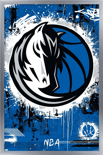 NBA Dallas Mavericks - Maximalist Logo 23 Wall Poster, 22.375" x 34 ...