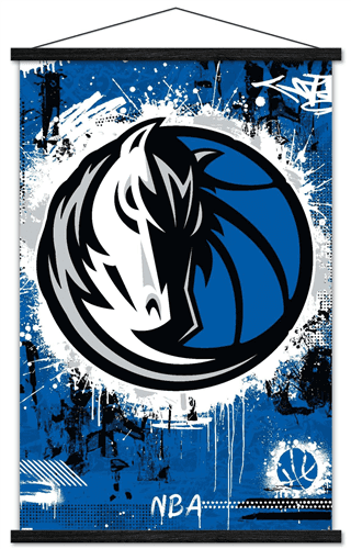 NBA Dallas Mavericks - Maximalist Logo 23 Wall Poster with Magnetic ...