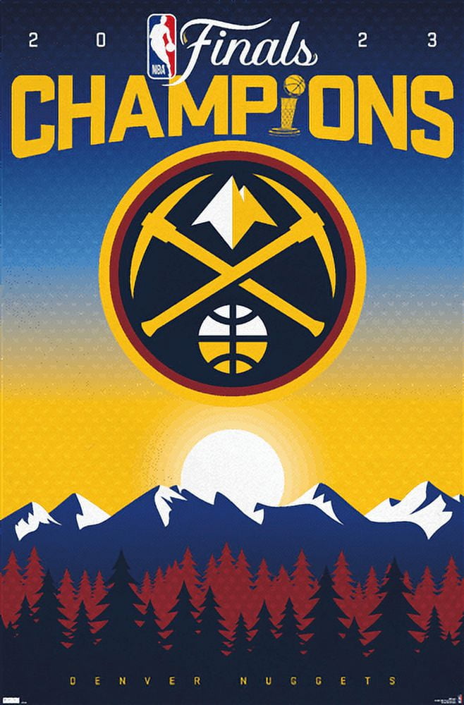 NBA Denver Nuggets - 2023 NBA Finals Team Logo Wall Poster, 22.375" x ...