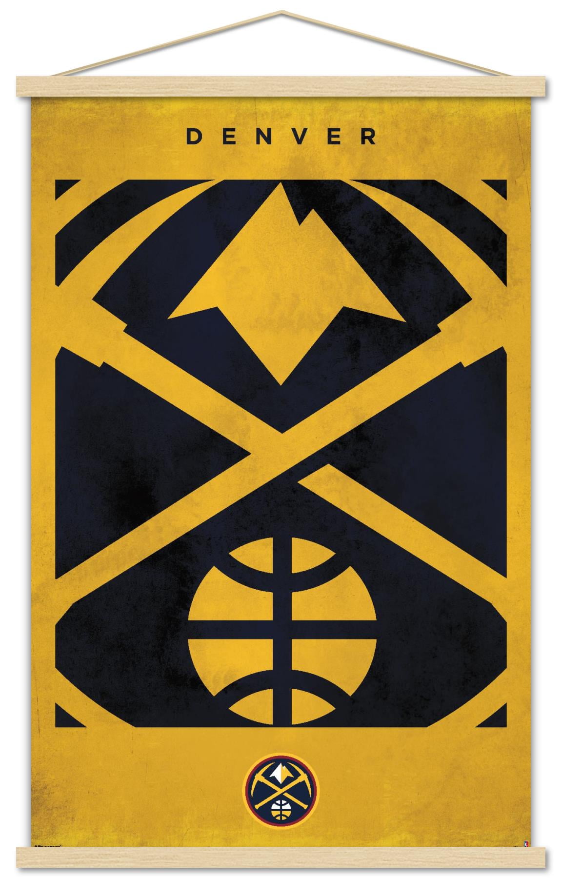 NBA Denver Nuggets - Logo 25 Wall Poster with Magnetic Frame, 22.375" x ...