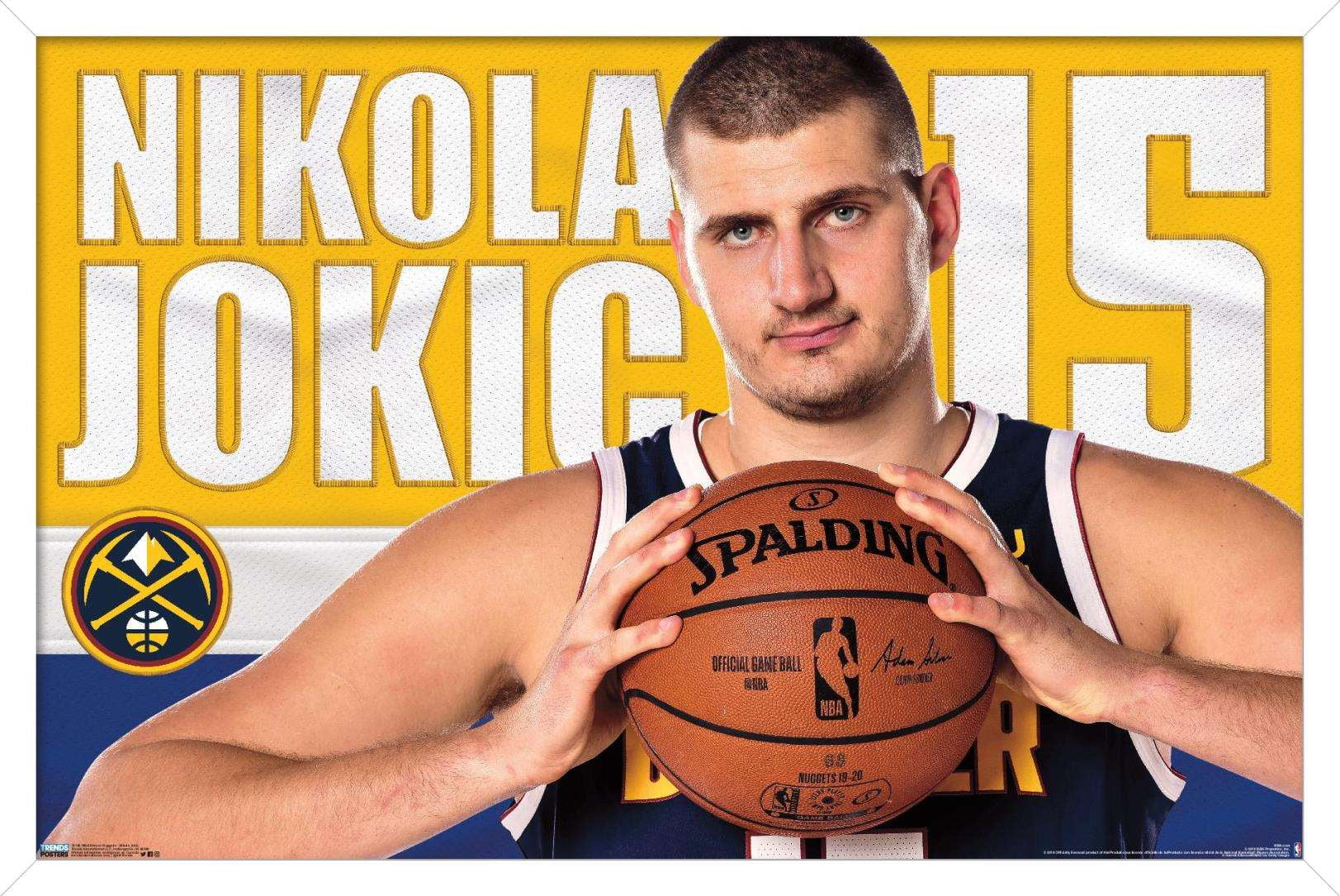 NBA Denver Nuggets - Nikola Jokic 19 Wall Poster, 14.725" x 22.375 ...