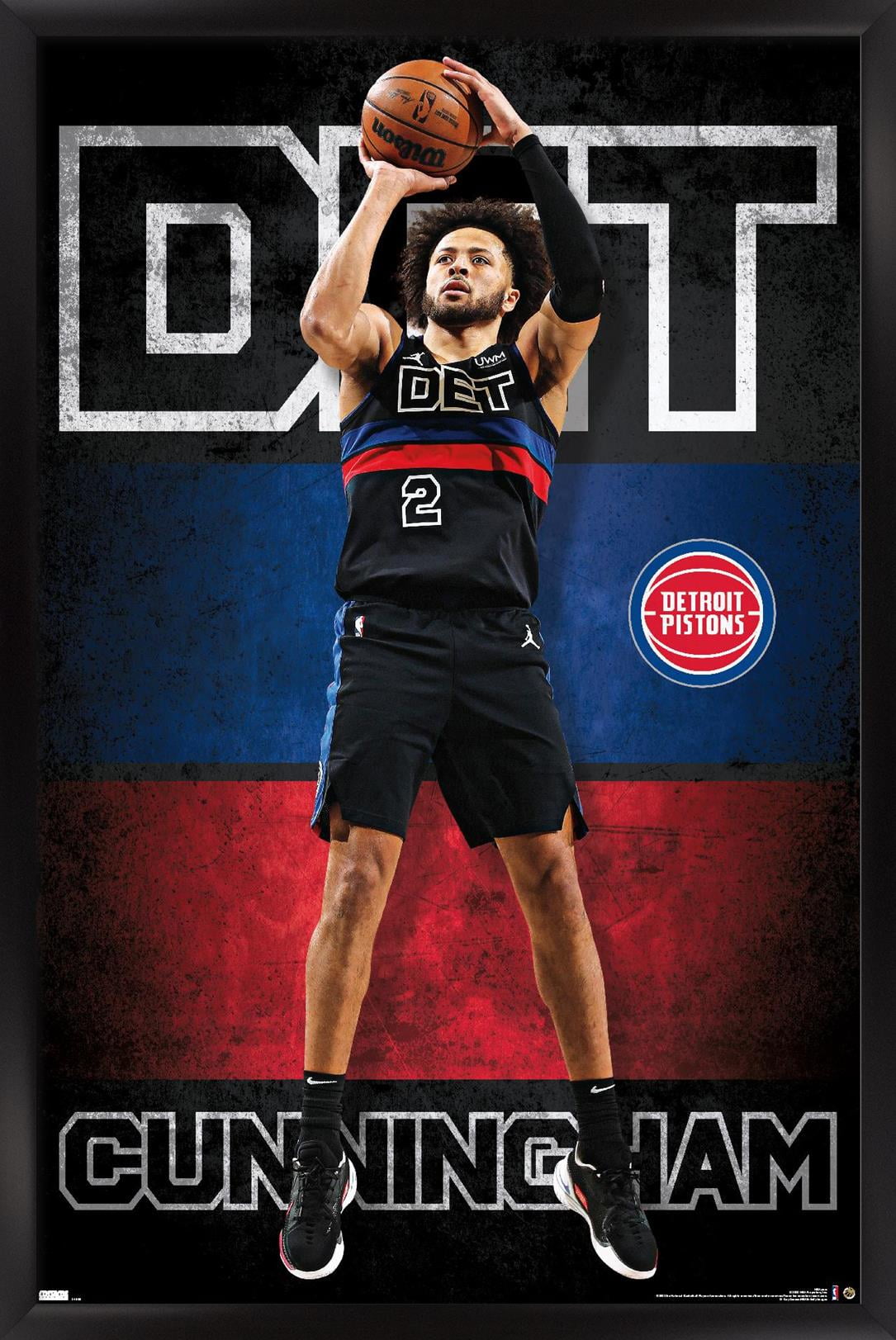 NBA Detroit Pistons - Cade Cunningham 23 Wall Poster, 14.725" x 22.375 ...