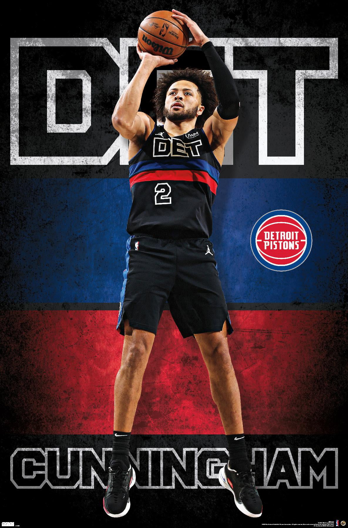 NBA Detroit Pistons - Cade Cunningham 23 Wall Poster, 22.375" x 34 ...