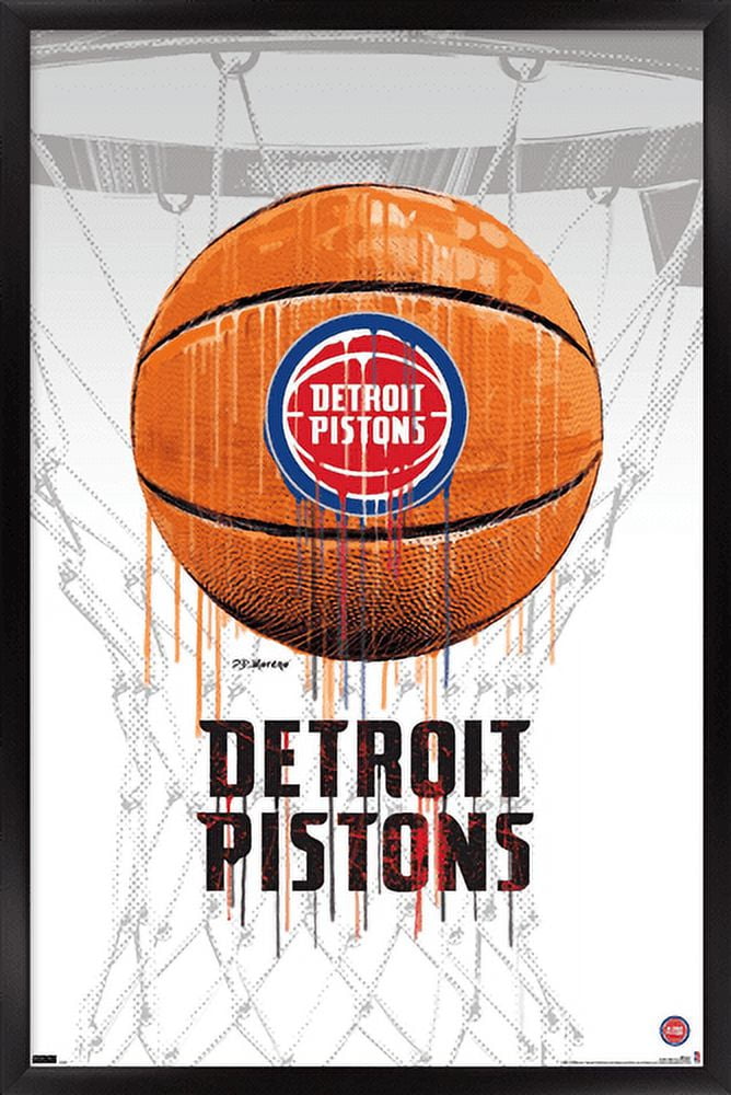 NBA Detroit Pistons - Drip Basketball 21 Wall Poster, 22.375" x 34 ...