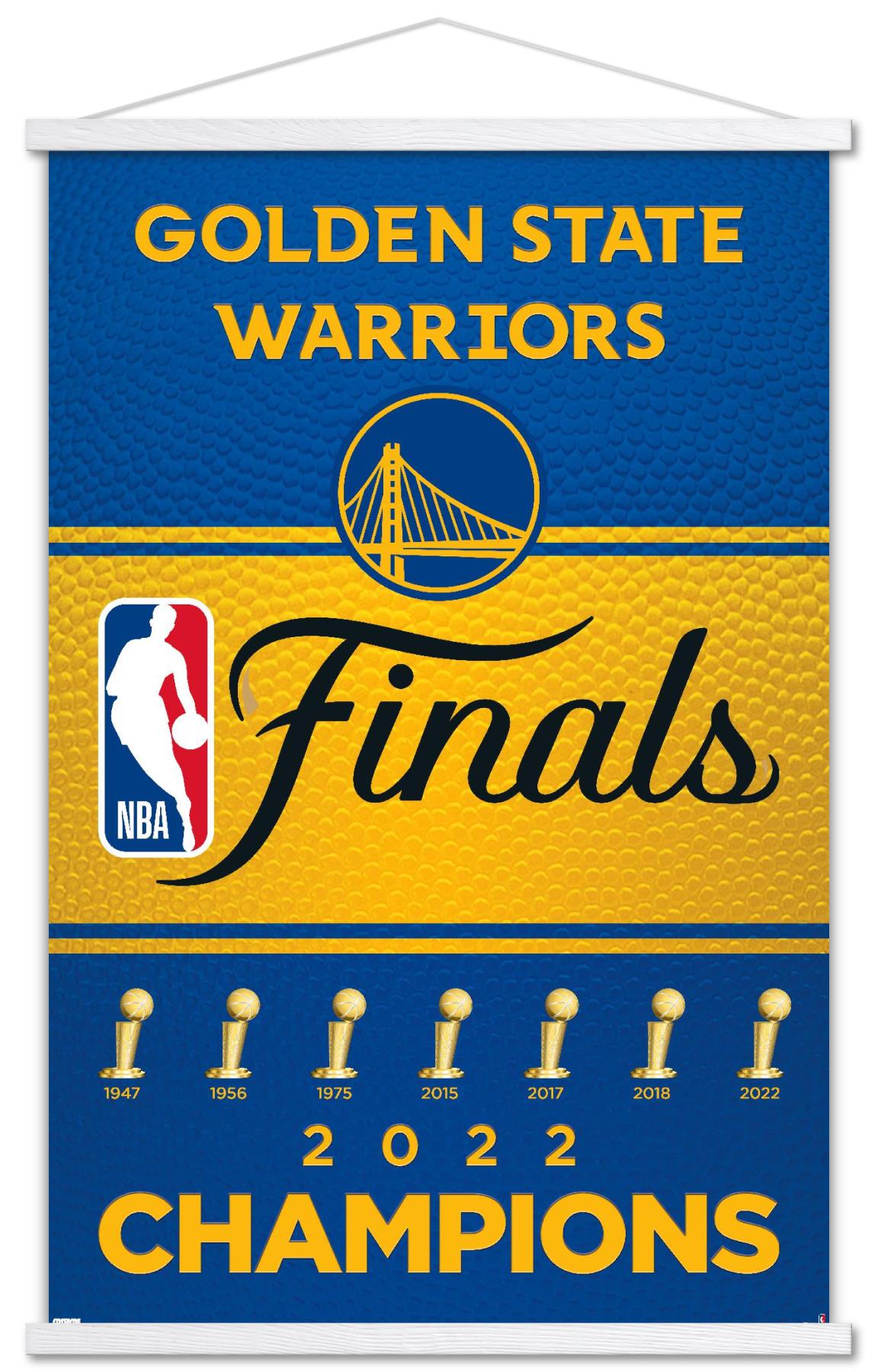 NBA Golden State Warriors - 2022 Commemorative Finals Team Logo Wall ...
