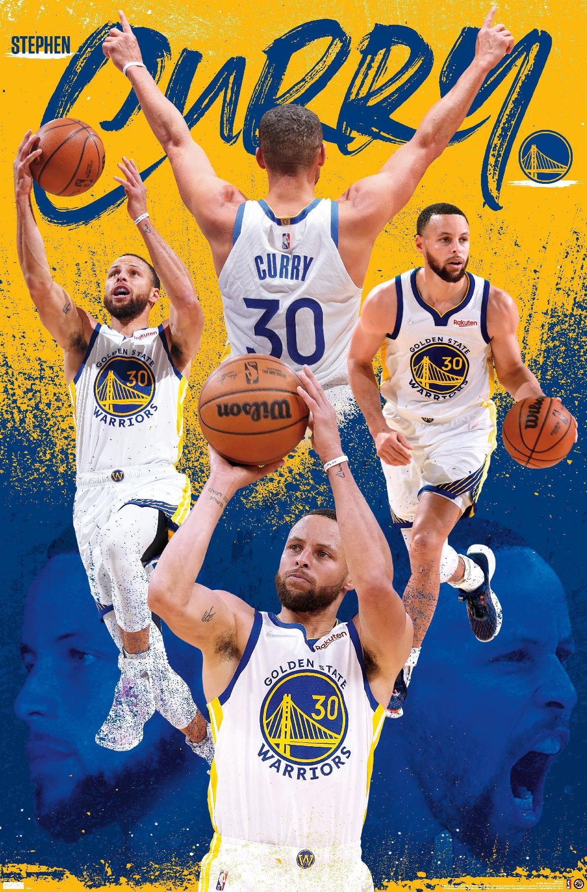 "Trends International NBA Basketball Stephen Curry Poster, Golden State ...