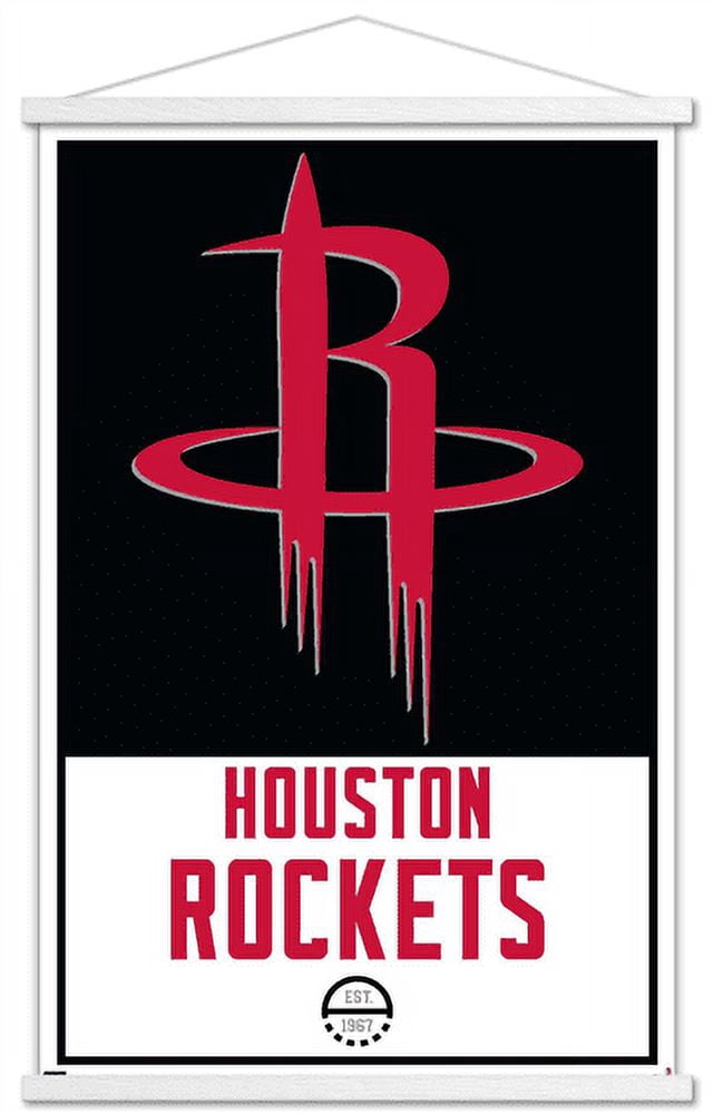 NBA Houston Rockets - Logo 21 Wall Poster with Magnetic Frame, 22.375 ...