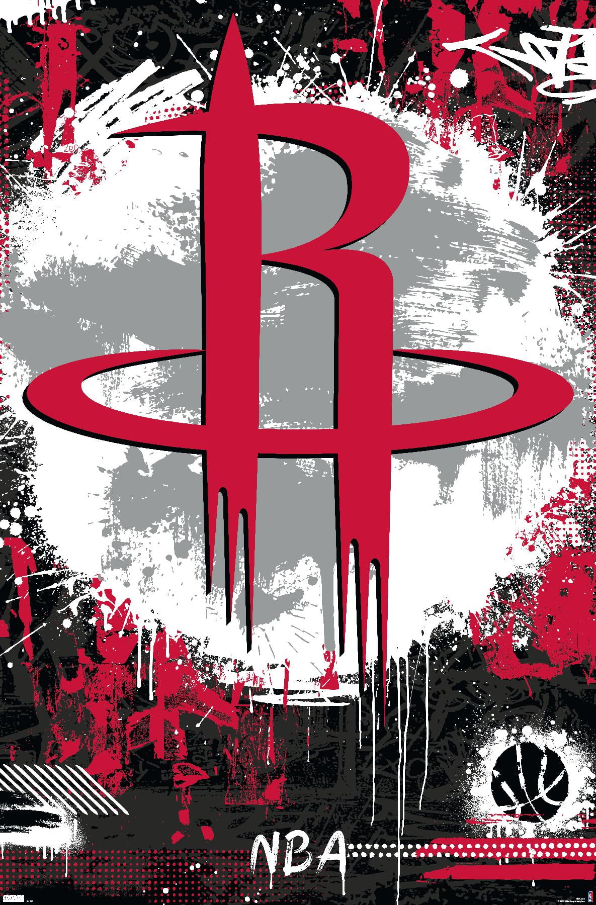 NBA Houston Rockets - Maximalist Logo 23 Wall Poster, 22.375" x 34 ...