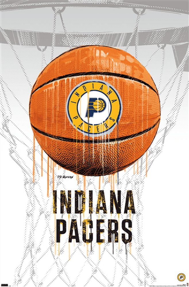 NBA Indiana Pacers - Drip Basketball 21 Wall Poster, 22.375" x 34 ...