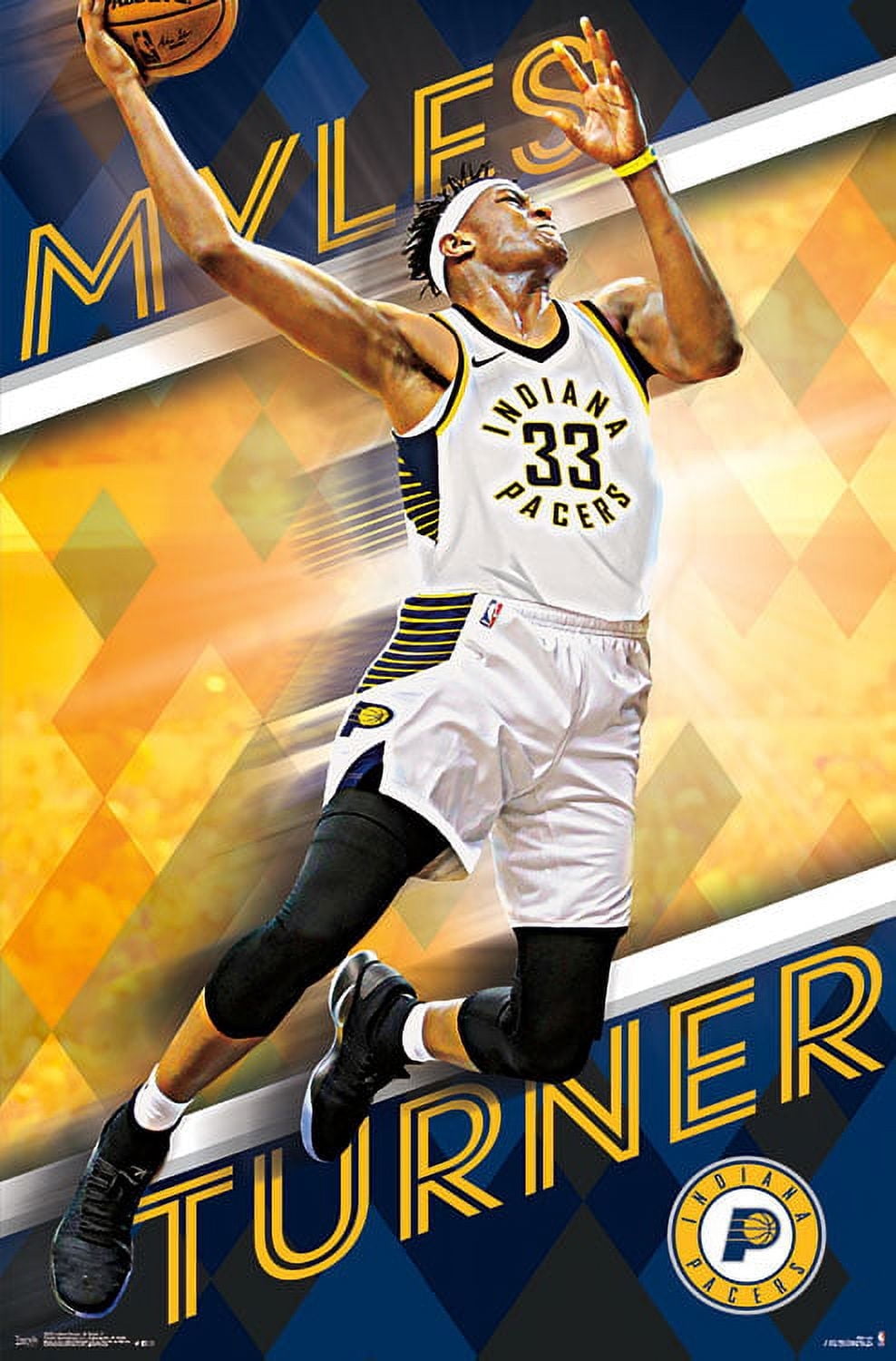 NBA Indiana Pacers - Myles Turner 17 Wall Poster, 22.375" x 34 ...