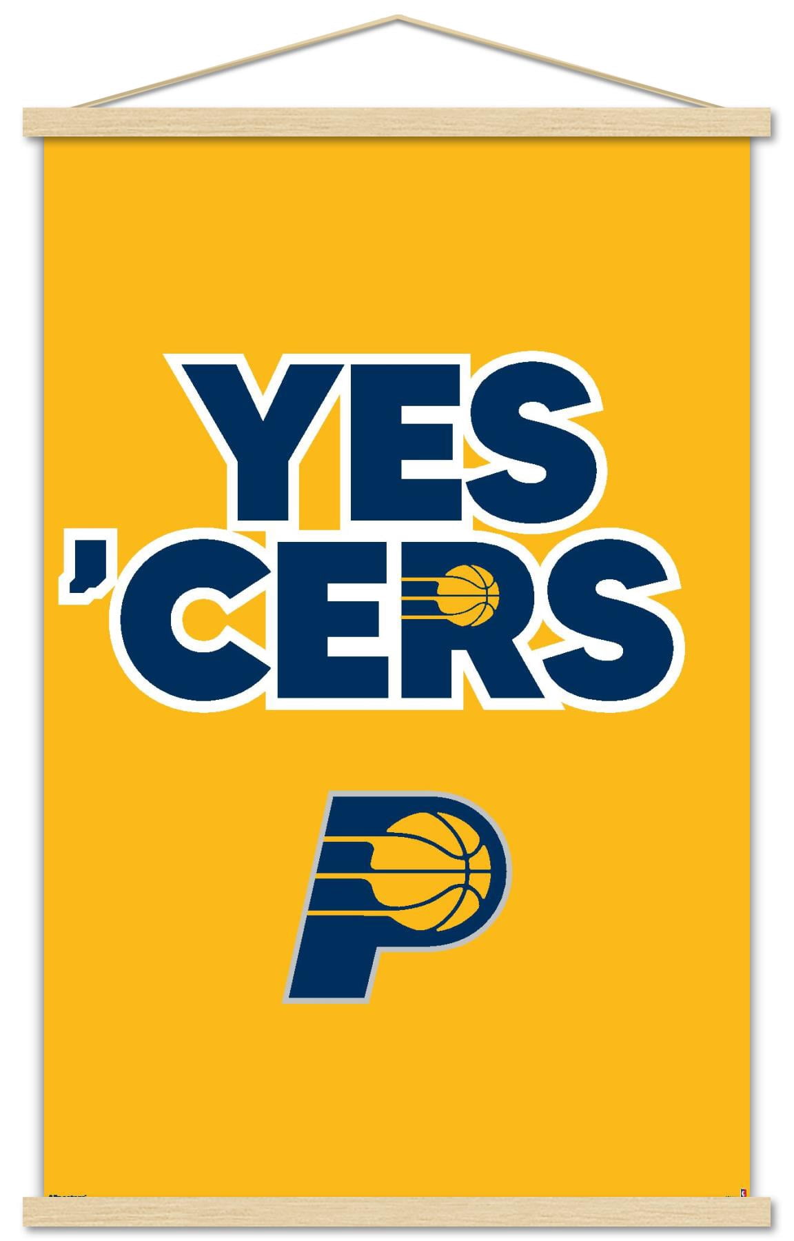 NBA Indiana Pacers - YES 'CERS 25 Wall Poster with Magnetic Frame, 22. ...