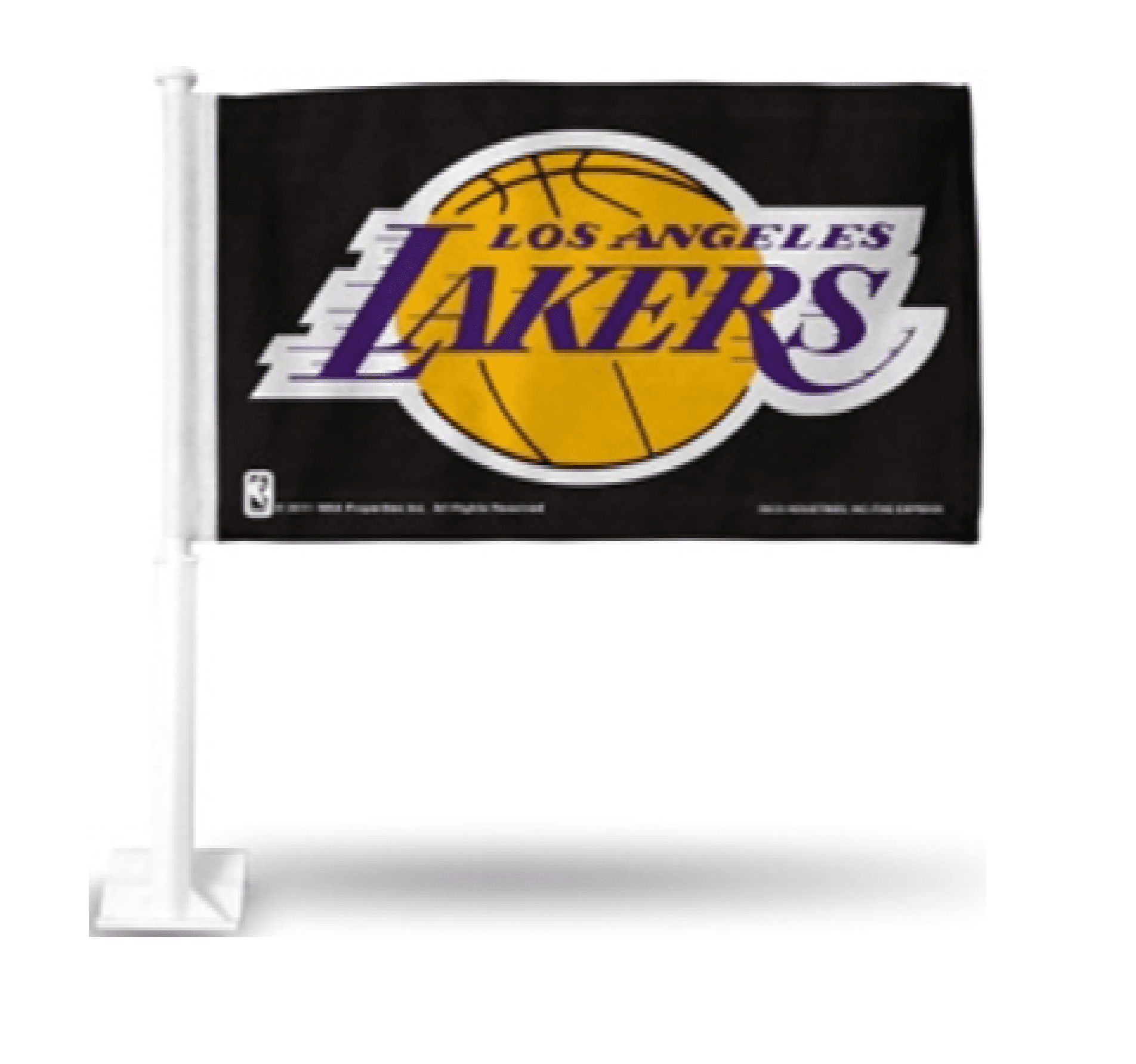 NBA (LA LAKERS) Los Angeles Car Flag Double Sided Flag - Walmart.com