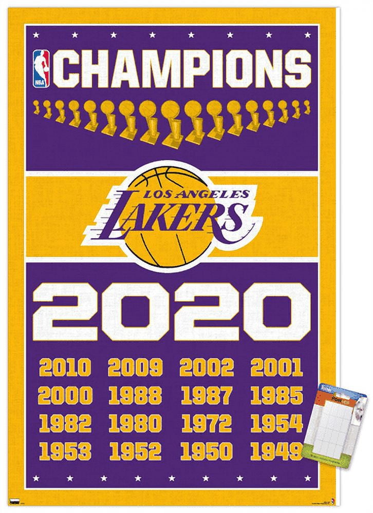 NBA Los Angeles Lakers - Champions 20 Wall Poster, 22.375" x 34 ...