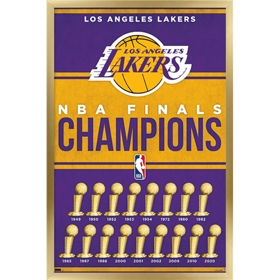 NBA Los Angeles Lakers - Champions 23 Wall Poster, 14.725" x 22.375 ...