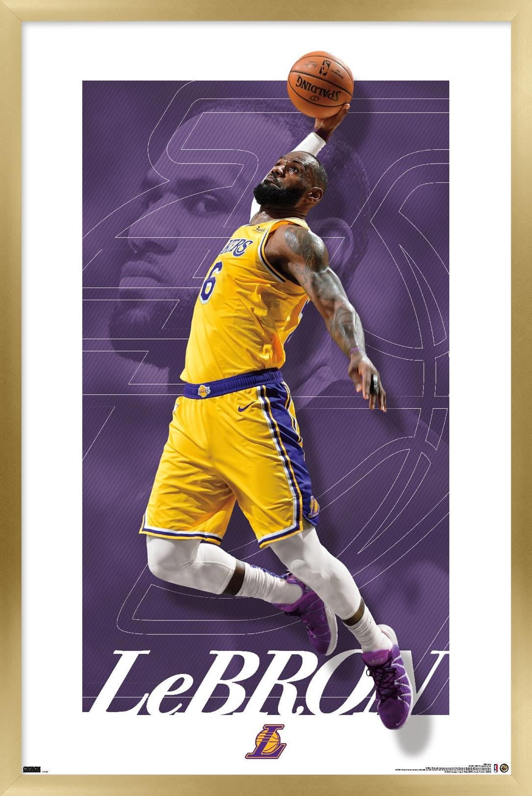NBA Los Angeles Lakers - LeBron James 21 Wall Poster, 22.375" x 34 ...