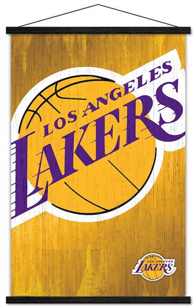 NBA Los Angeles Lakers - Logo 13 Wall Poster with Magnetic Frame, 22. ...