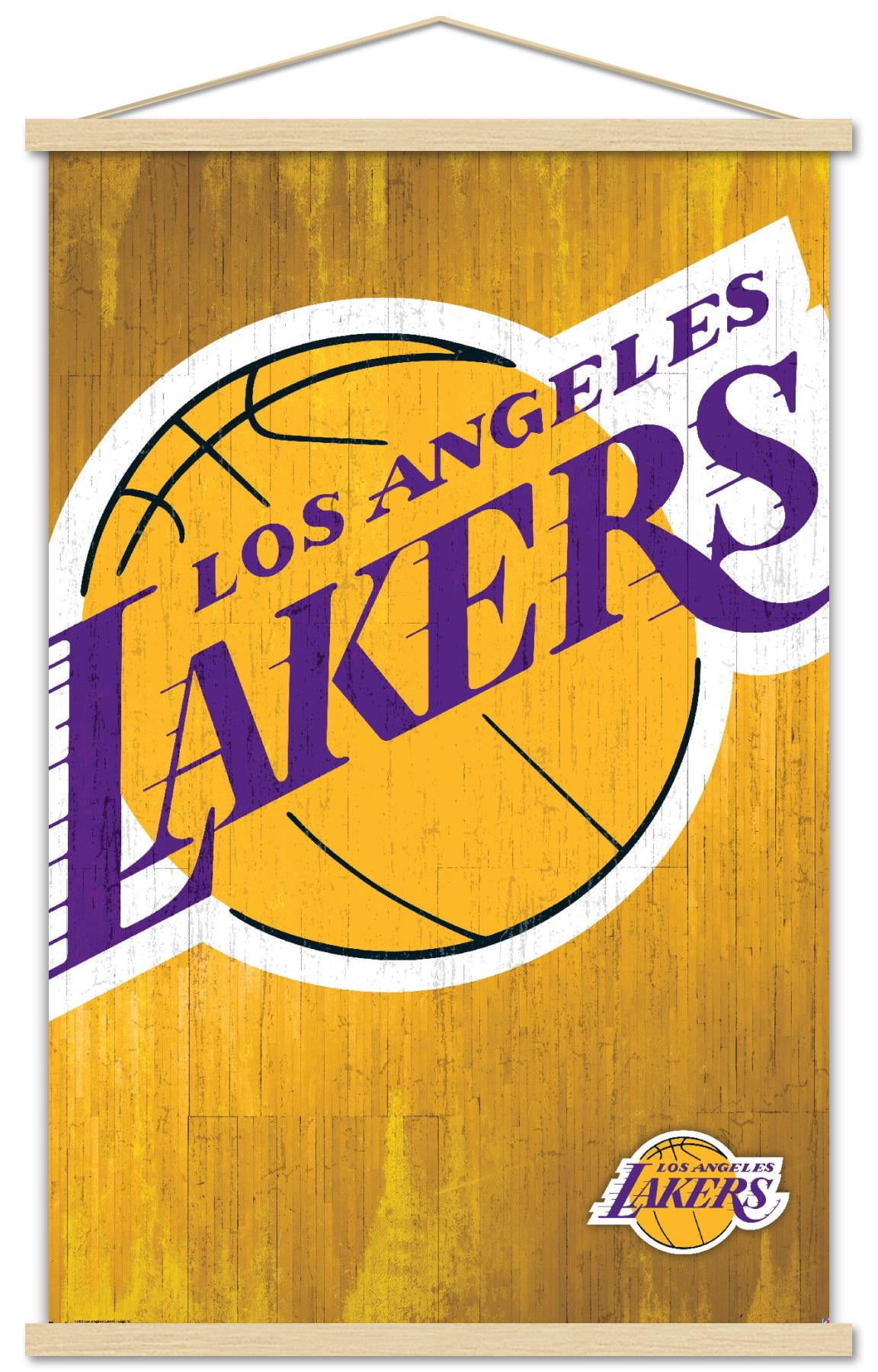 NBA Los Angeles Lakers - Logo 13 Wall Poster with Wooden Magnetic Frame ...